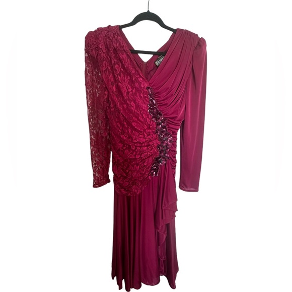 Filigree | Dresses | Nwt Vtg 8s Filigree Burgundy Lace And Embellished ...